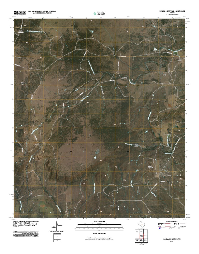 Topographic Map of Magill Mountain | PDF