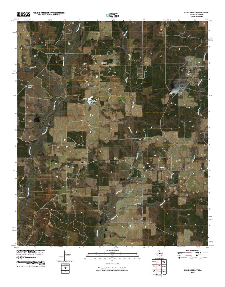 Topographic Map of Old Panola | PDF | Sports & Recreation | Social Science