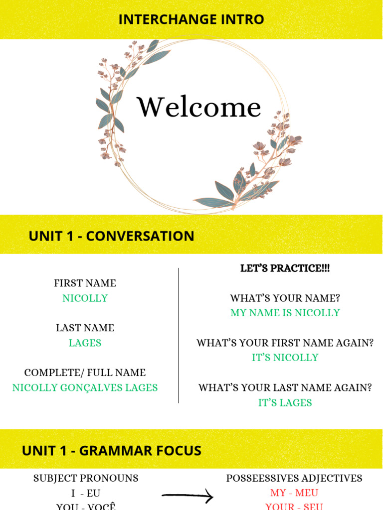 Unit 1 | PDF | Subject (Grammar) | Language Families