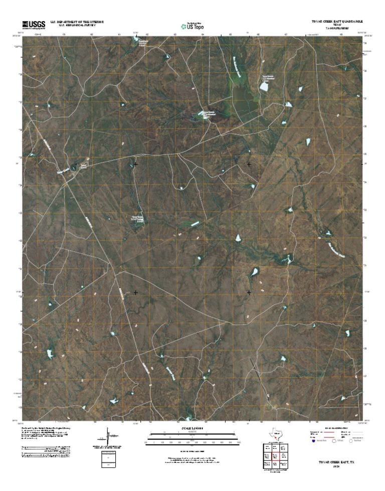 Tovar Creek East Quadrangle Map | PDF | Science & Mathematics