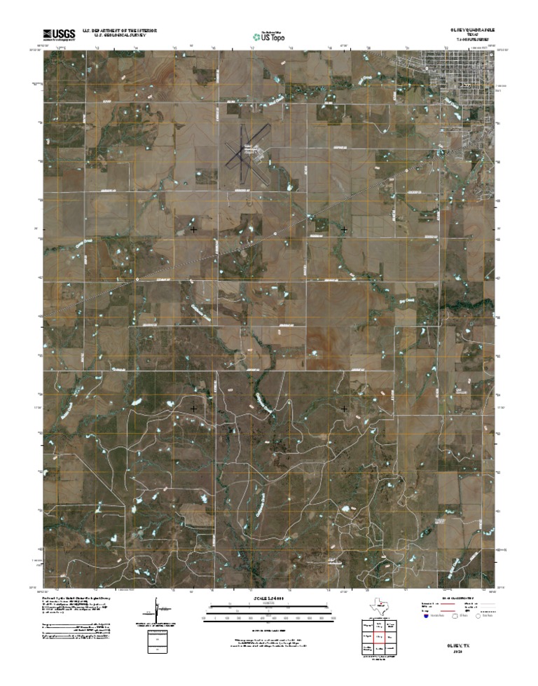 Topographic Map of Olney | PDF | United States Geological Survey | Map