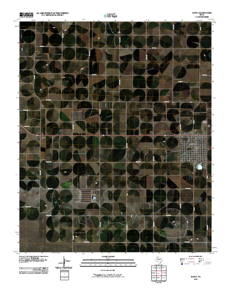 Topographic Map of Olton | PDF