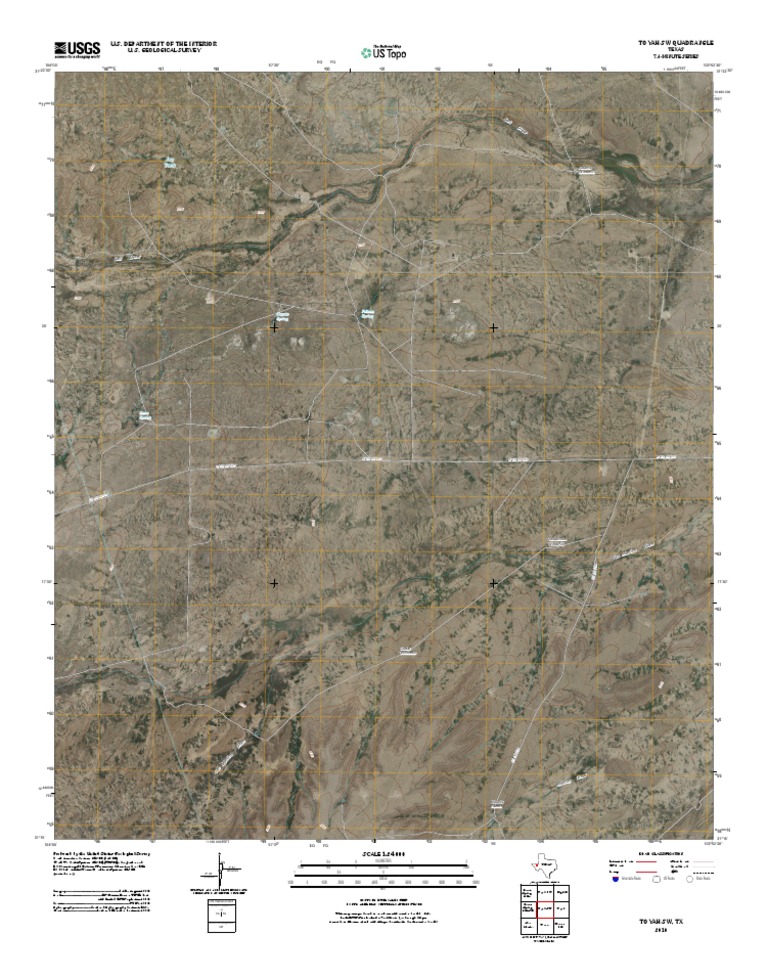 Topographic Map of Toyah SW | PDF