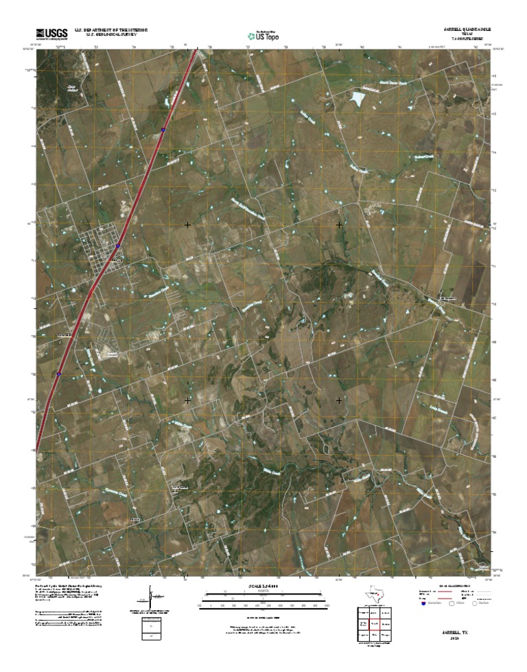 Topographic Map of Jarrell | PDF | United States Geological Survey ...