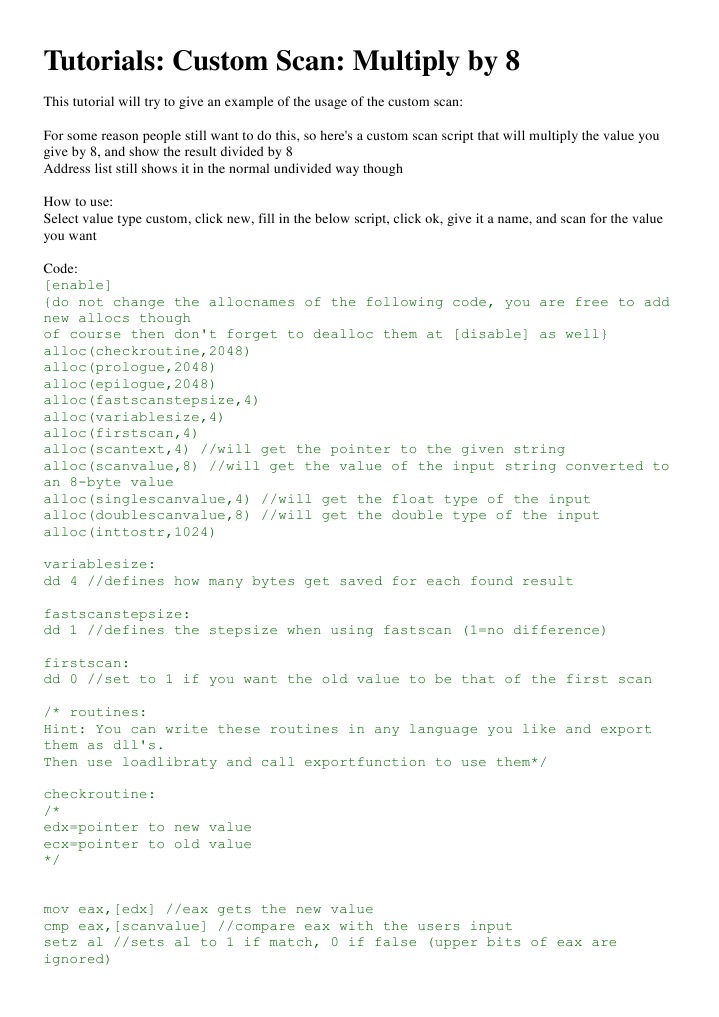 Cheat Engine Tutorials Pdf Byte String Computer Science