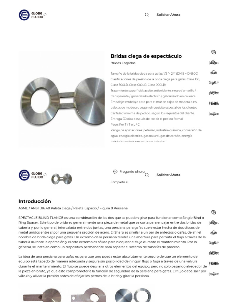 Spectacle Blind Flange - Spades and Ring Spacer Flange - Figure 8 Blind ...