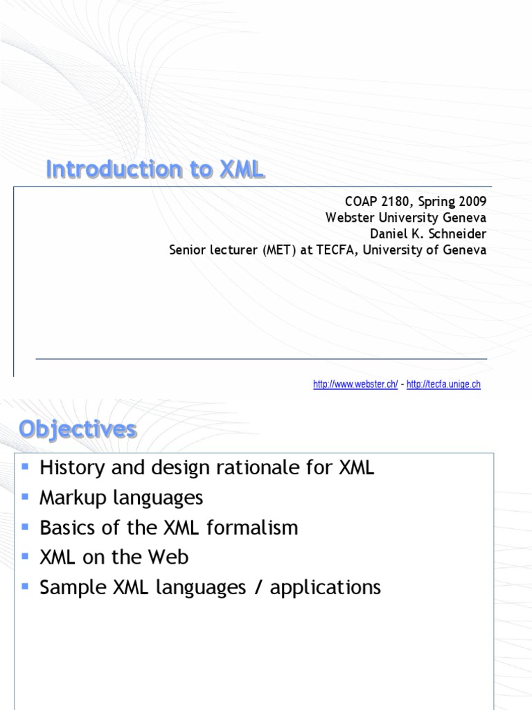 XML Intro | PDF | Xml | Xml Schema