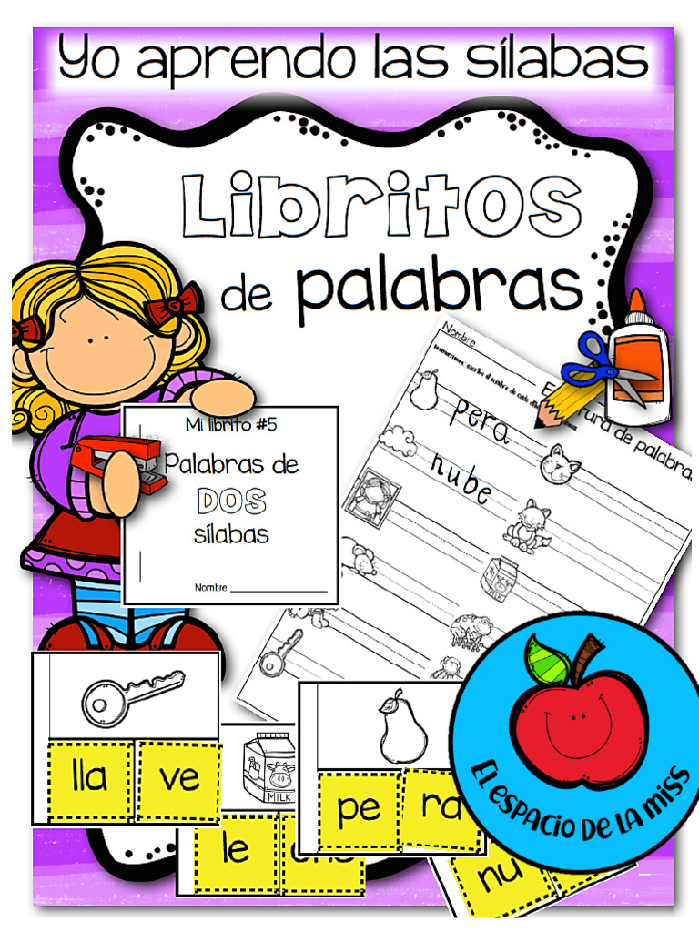 5 - Yo Aprendo Las Sílabas - Libritos de Palabras de DOS Sílabas | PDF