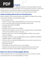 English Word Stress Rules & Exercises | PDF | Stress (Linguistics ...