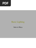 Understanding Maya Lights (Point, Spot, Directional) | PDF | Shadow | Light