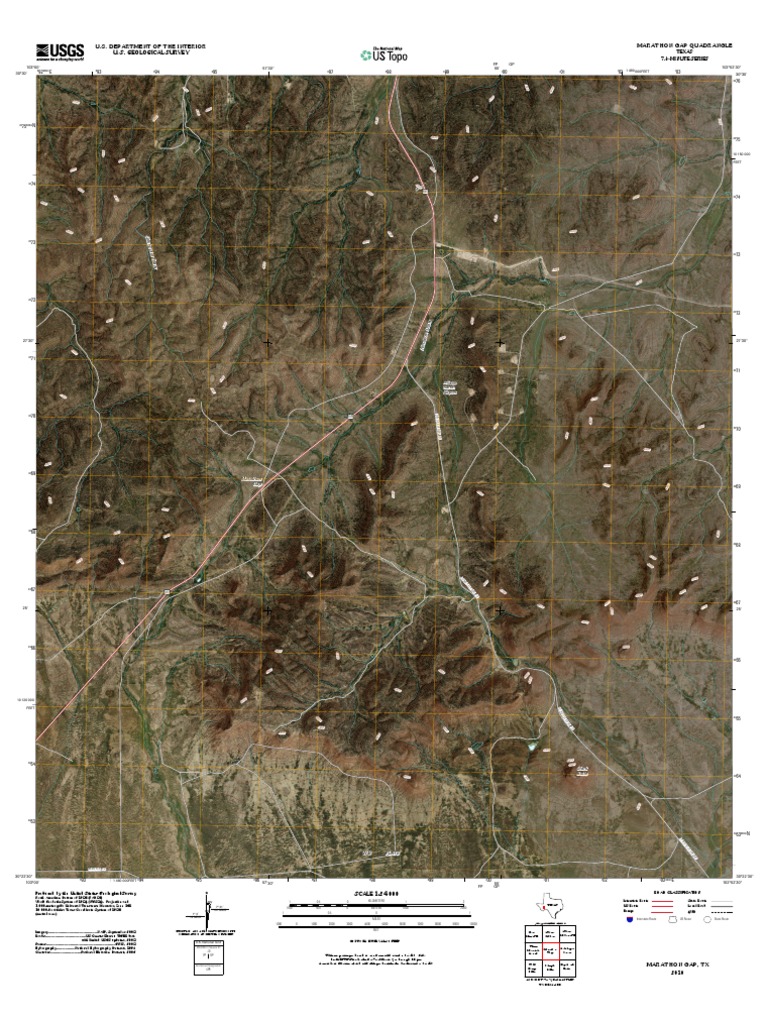 Topographic Map of Marathon Gap | PDF | United States Geological Survey ...