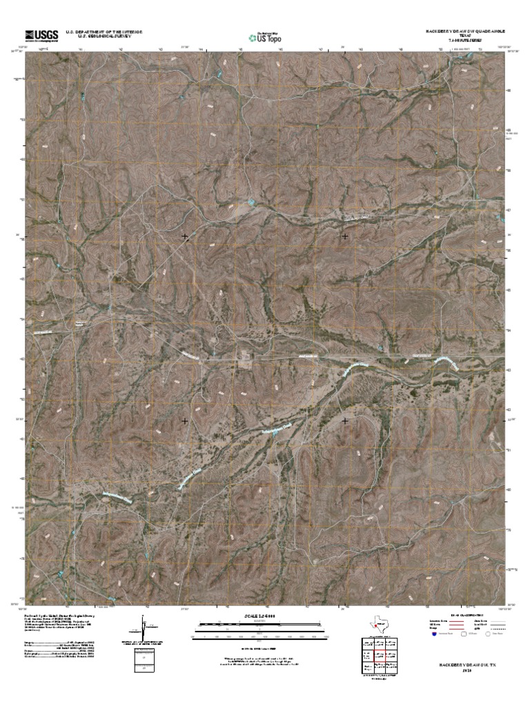 Topographic Map of Hackberry Draw SW | PDF | United States Geological ...