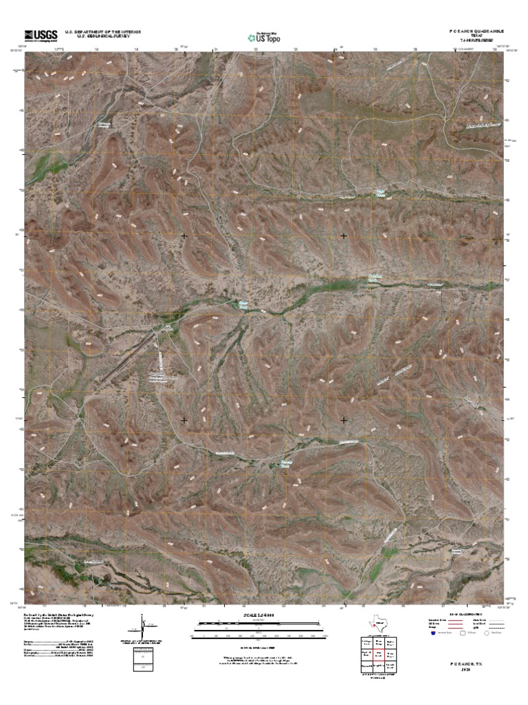 Topographic Map of F C Ranch | PDF | United States Geological Survey ...