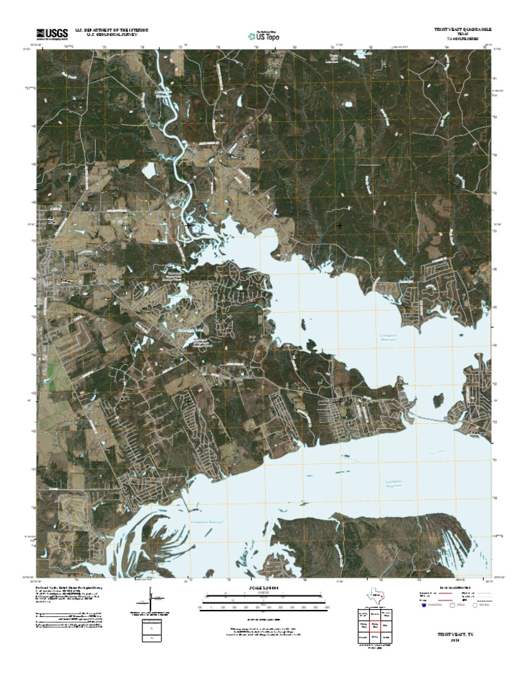 Trinity East Texas Quadrangle Map | PDF | United States Geological ...