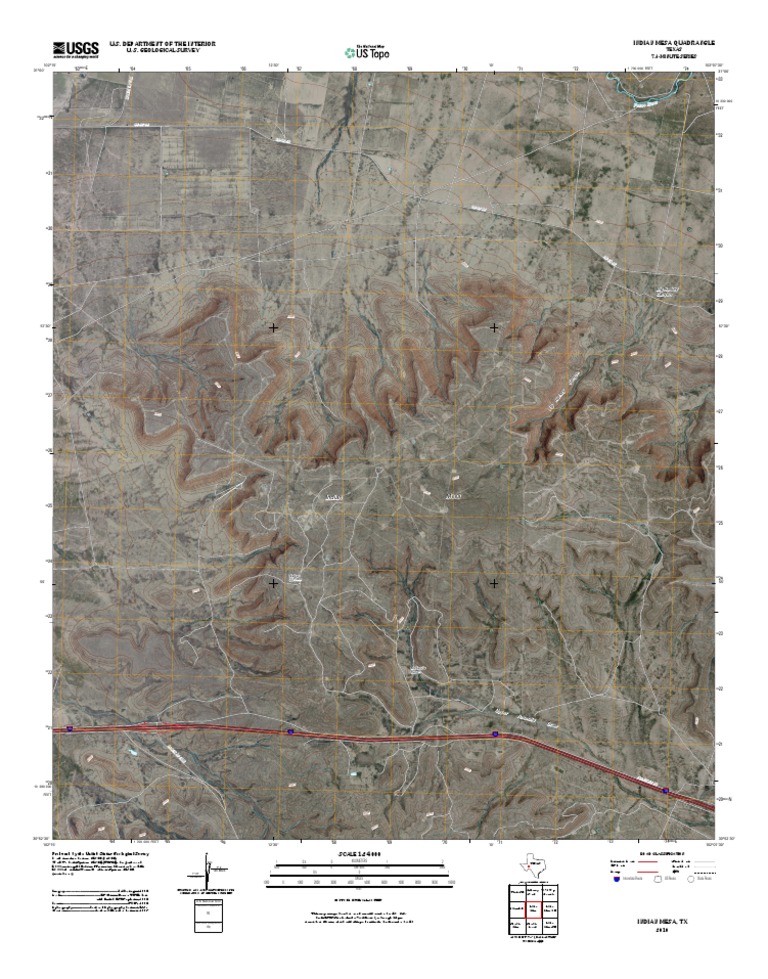 Topographic Map of Indian Mesa | PDF