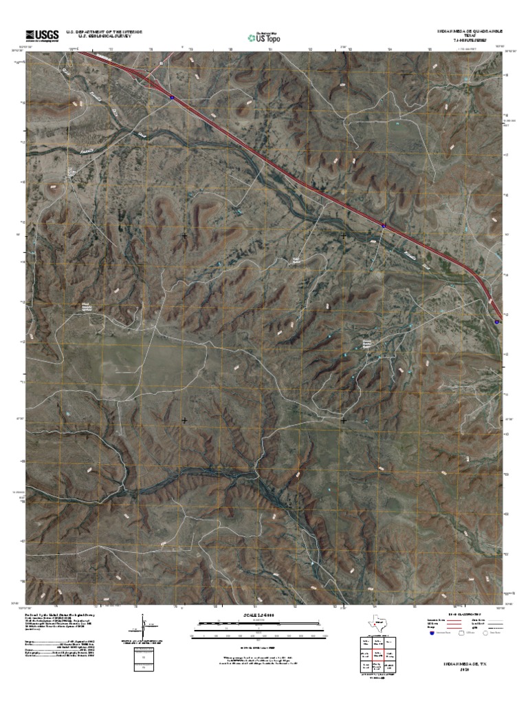 Topographic Map of Indian Mesa SE | PDF | Geomatics | United States ...