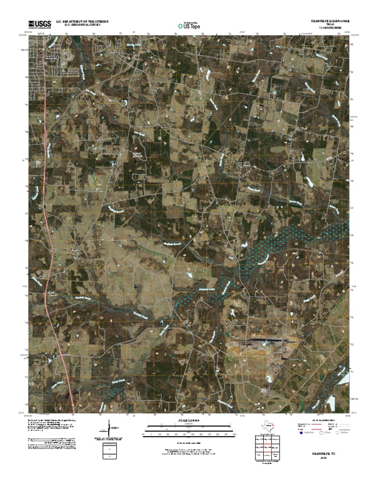 Topographic Map of Kilgore SE | PDF | United States Geological Survey ...