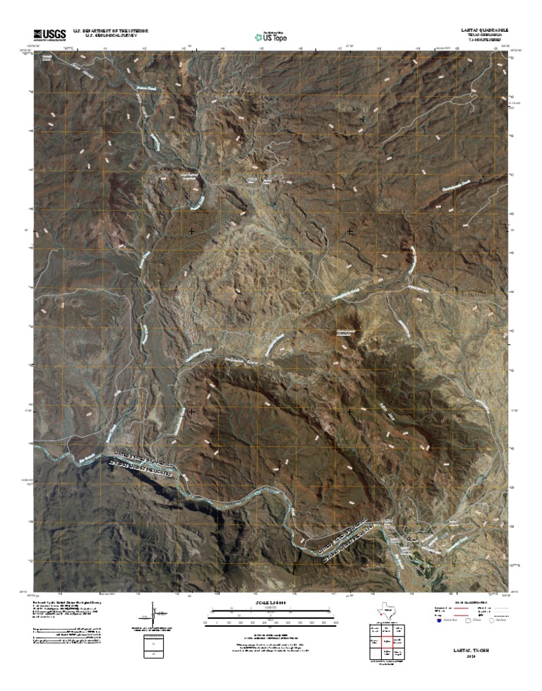Lajitas, TX 7.5-Minute Topographic Map | PDF | Social Science