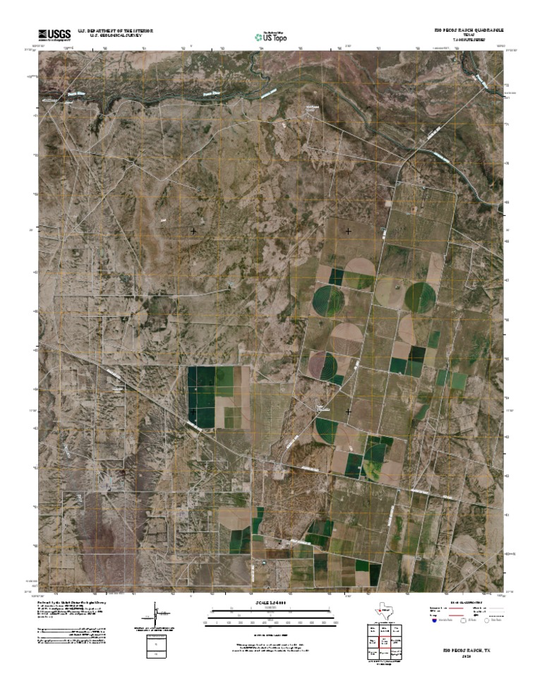 Topographic Map of Rio Pecos Ranch | PDF | United States Geological ...