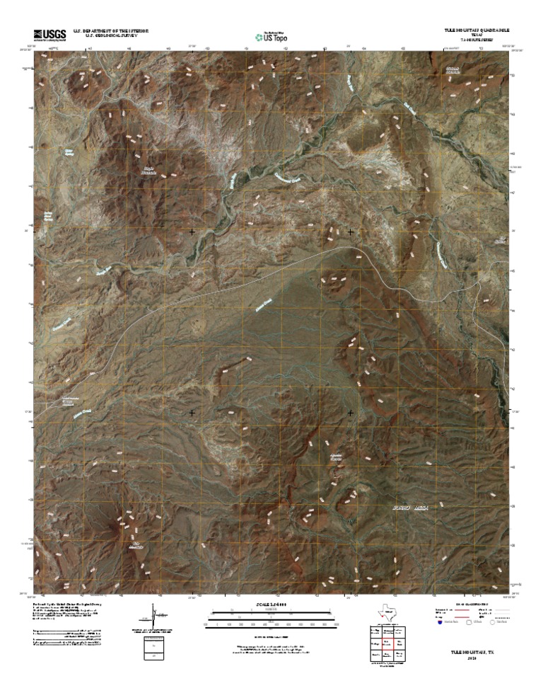Tule Mountain Quadrangle Map, Texas | PDF | Geomatics | United States ...