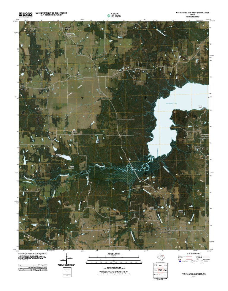 Topographic Map of Pat Mayse Lake West | PDF | Sports & Recreation