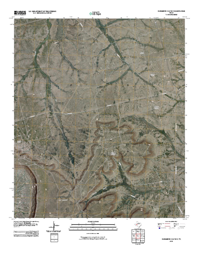 Marlboro Canyon TX Quadrangle Map | PDF | United States Geological ...