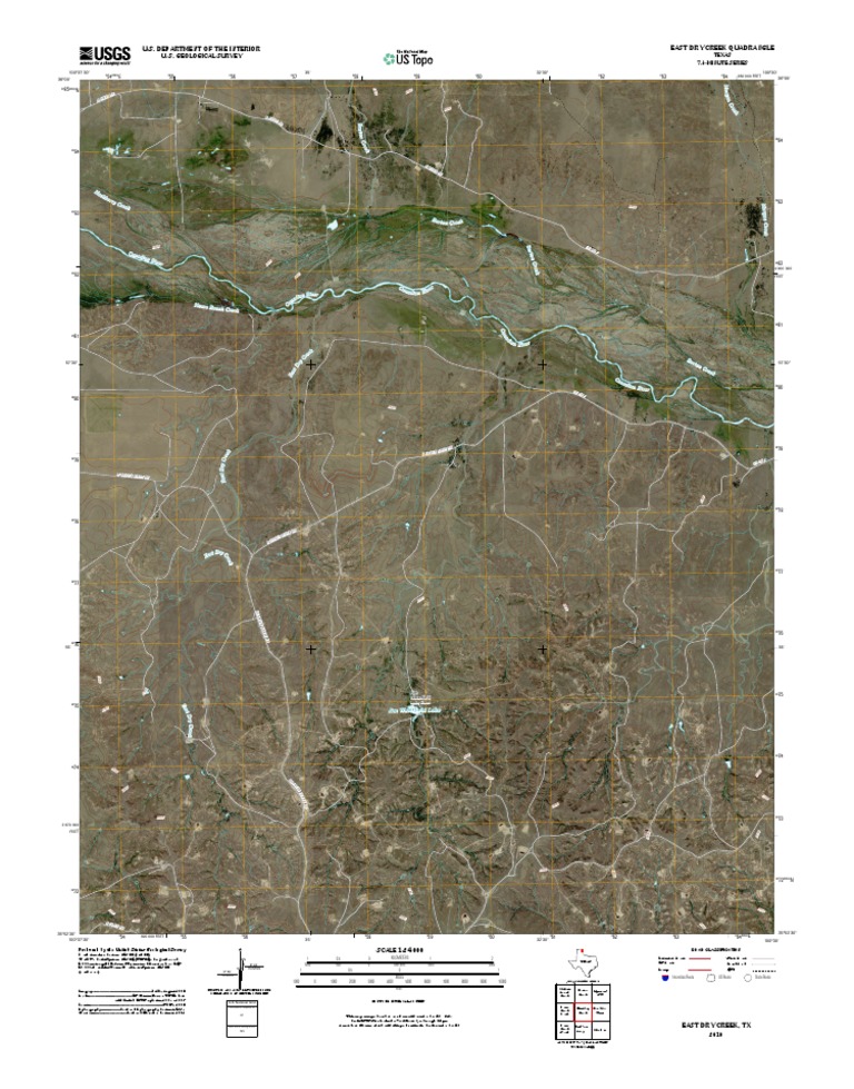 Topographic Map of East Dry Creek | PDF