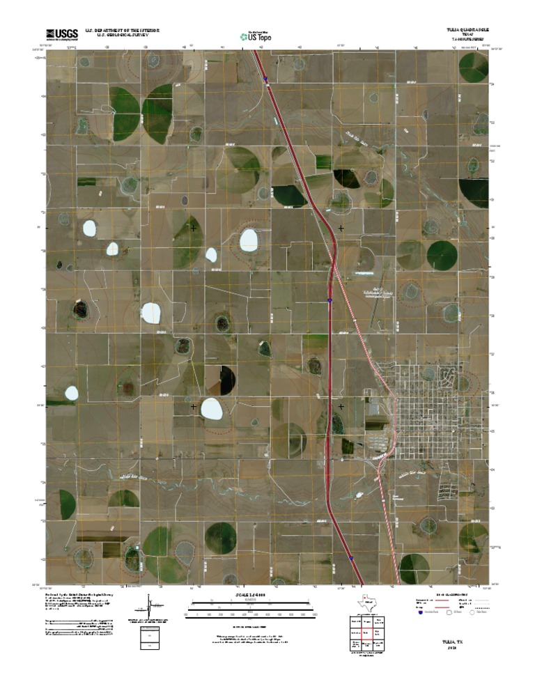 Tulia, Texas Map Overview | PDF | United States Geological Survey | Map