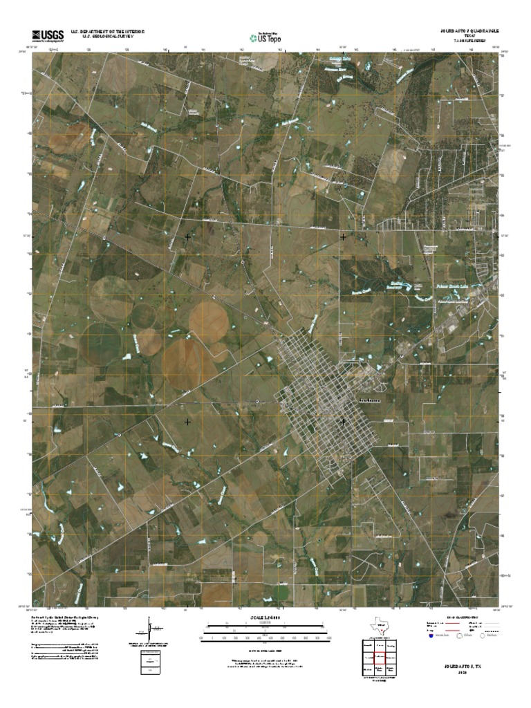 Jourdanton, TX Topographical Map | PDF | Map | Physical Geography