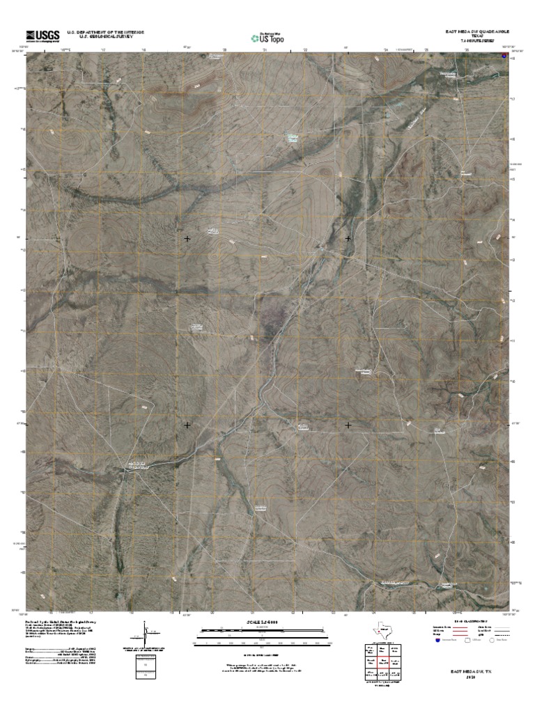 Topographic Map of East Mesa SW | PDF