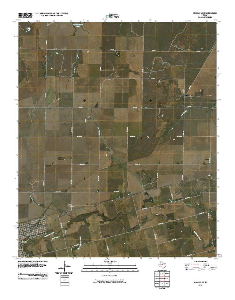 Hamlin NE Quadrangle Map, Texas | PDF | United States Geological Survey ...