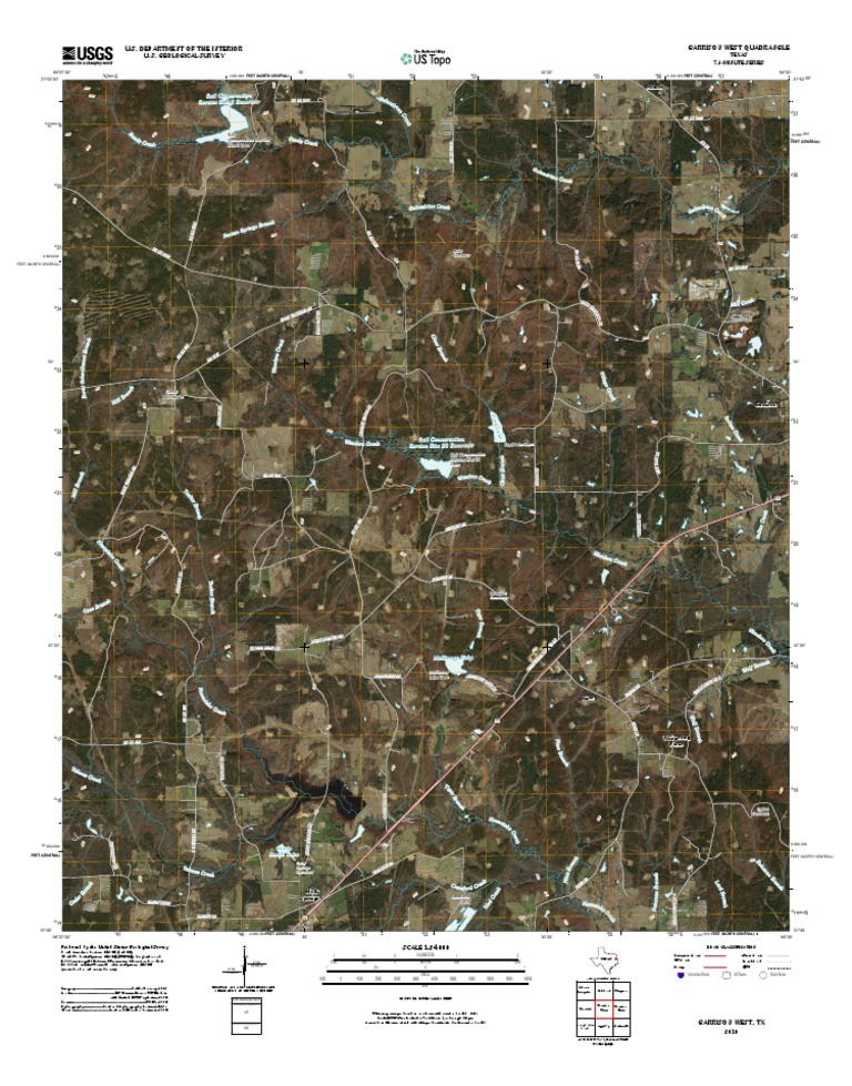 Garrison West, TX Topographic Map | PDF | United States Geological ...