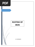 Iron Rusting Chemical Equation Explained | PDF | Rust | Redox