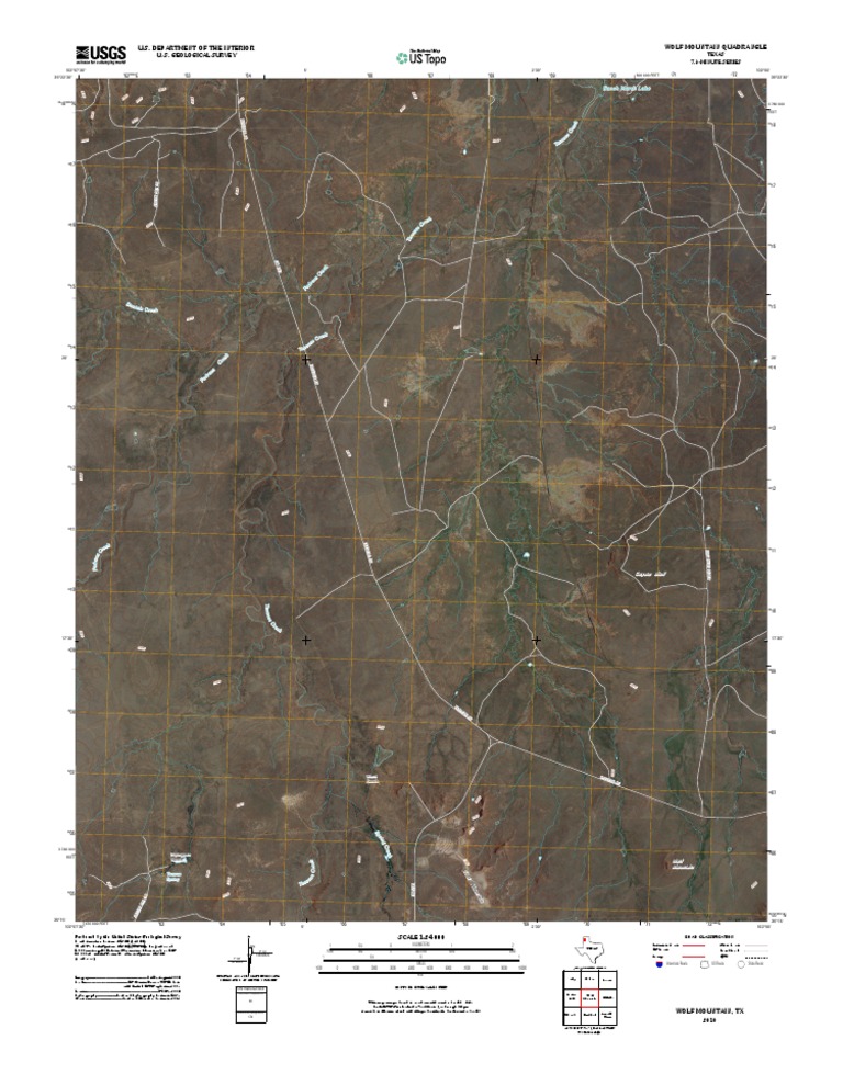 Topographic Map of Wolf Mountain | PDF