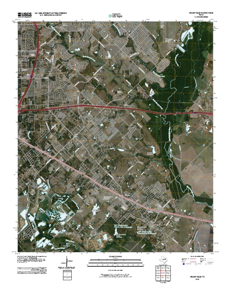 Seagoville, TX 7.5-Minute Map | PDF | United States Geological Survey ...