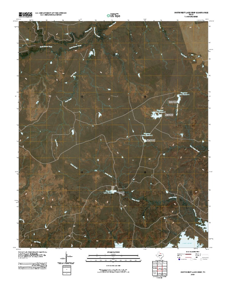 Northwest Lake Kemp Map Overview | PDF | United States Geological ...