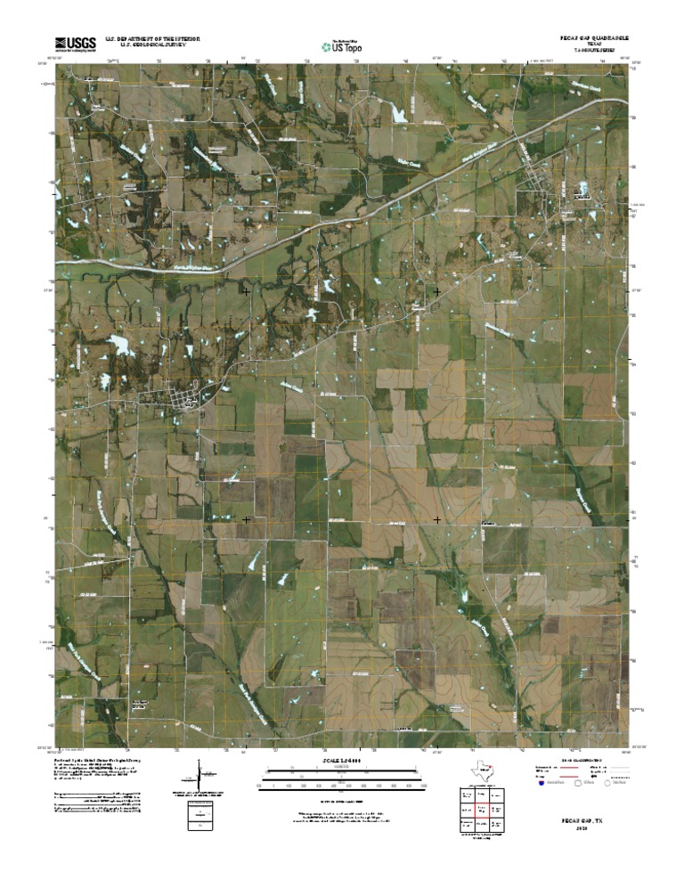 Topographic Map of Pecan Gap | PDF | United States Geological Survey ...