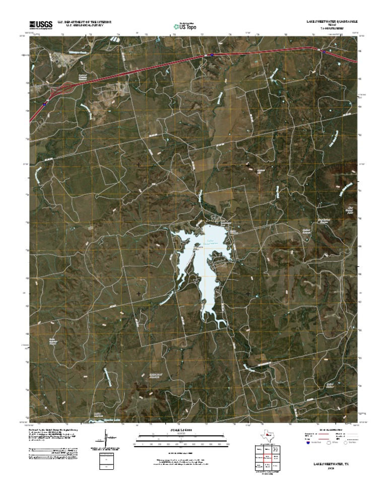 Topographic Map of Lake Sweetwater | PDF | Sports & Recreation