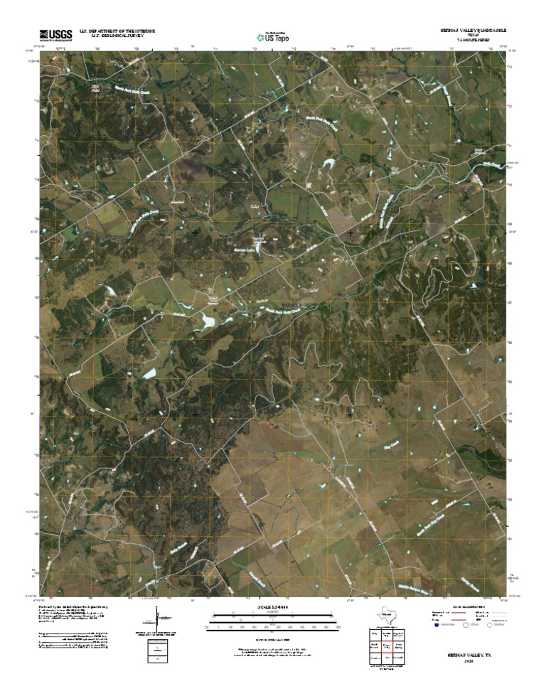 Topographic Map of German Valley | PDF