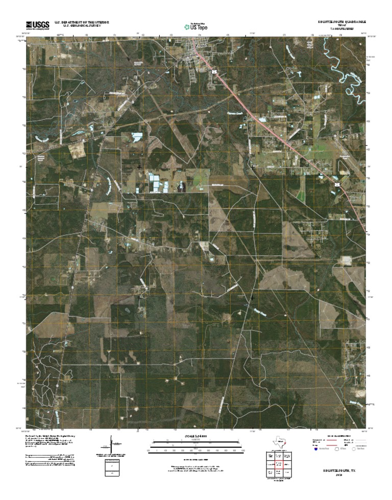 Topographic Map of Kountze South | PDF