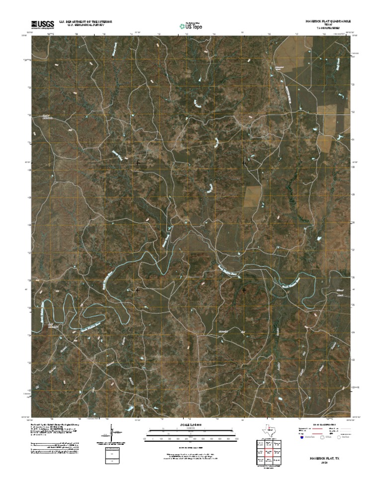 Topographic Map of Maverick Flat | PDF | United States Geological ...