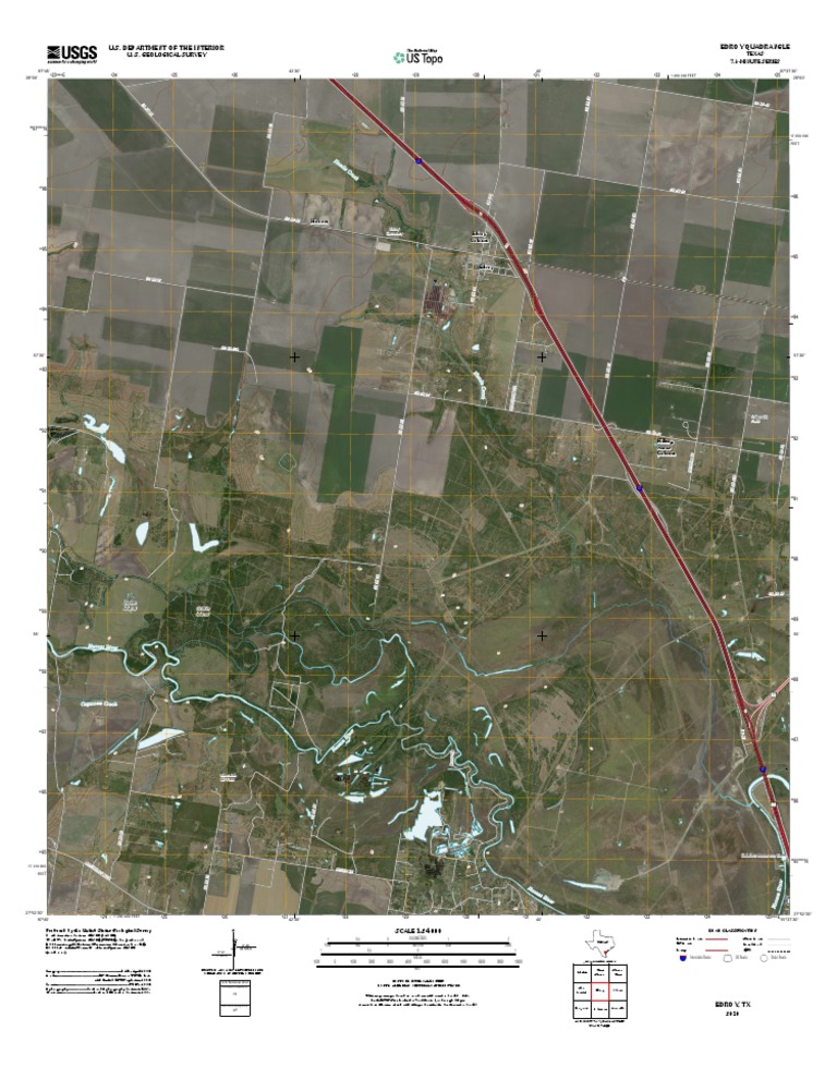 Edroy, Texas 7.5-Minute Map | PDF | Visual Journalism | Land Use