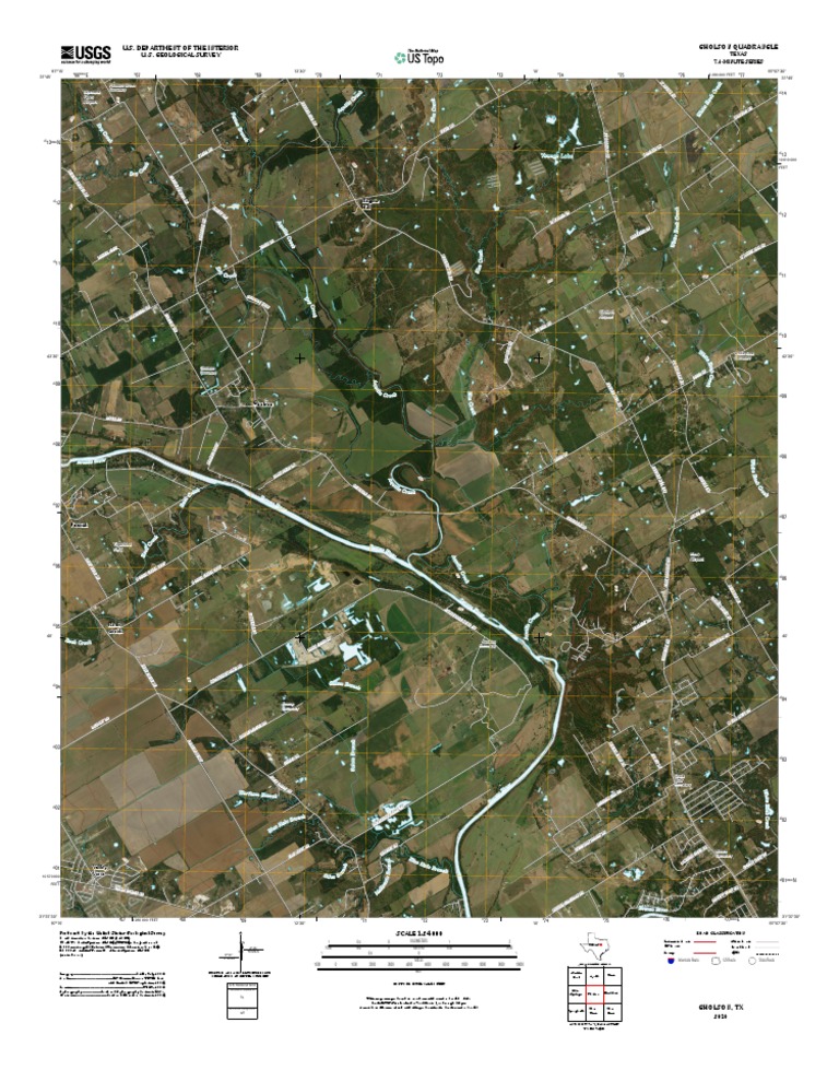 Topographic Map of Gholson | PDF | United States Geological Survey ...
