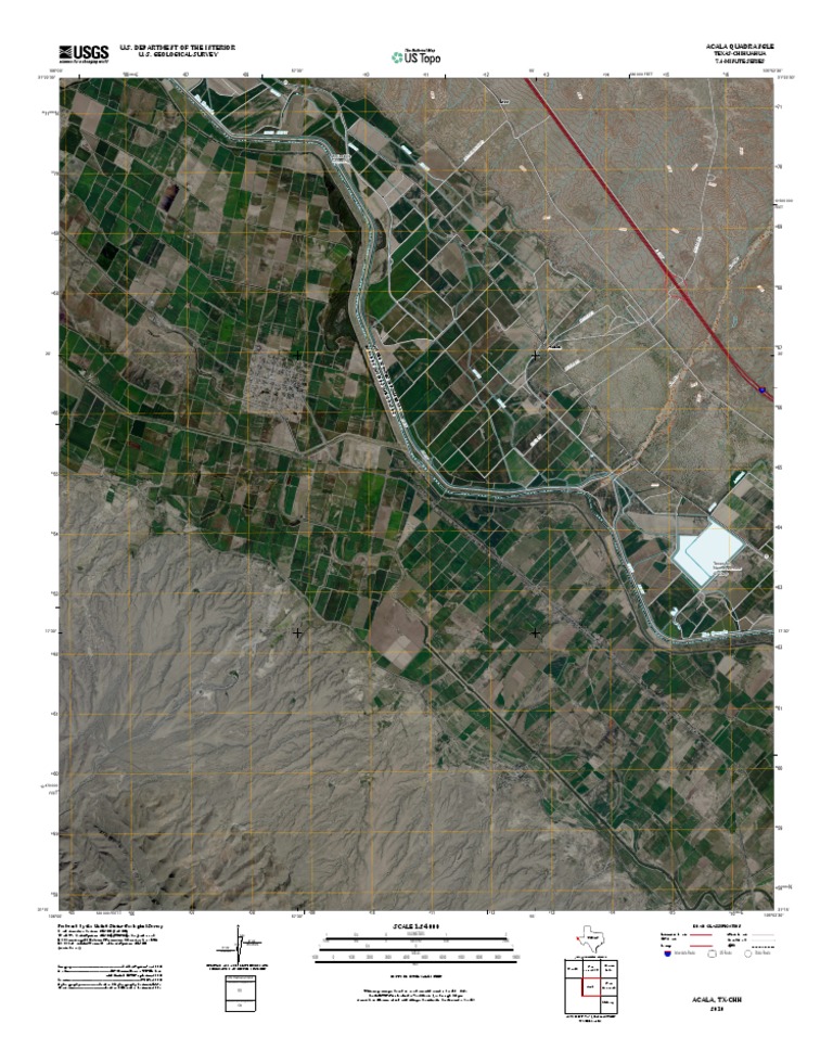 Topographic Map of Acala | PDF