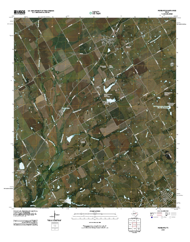 Topographic Map of Penelope | PDF | United States Geological Survey ...