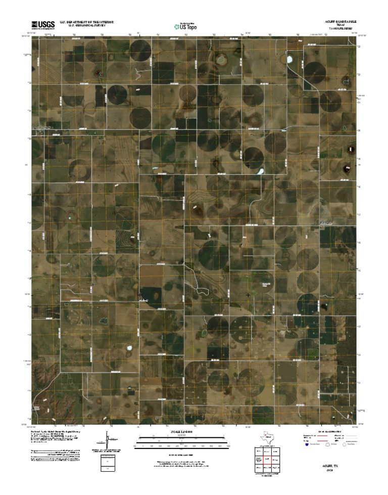 Topographic Map of Acuff | PDF | Cartography | Geomatics