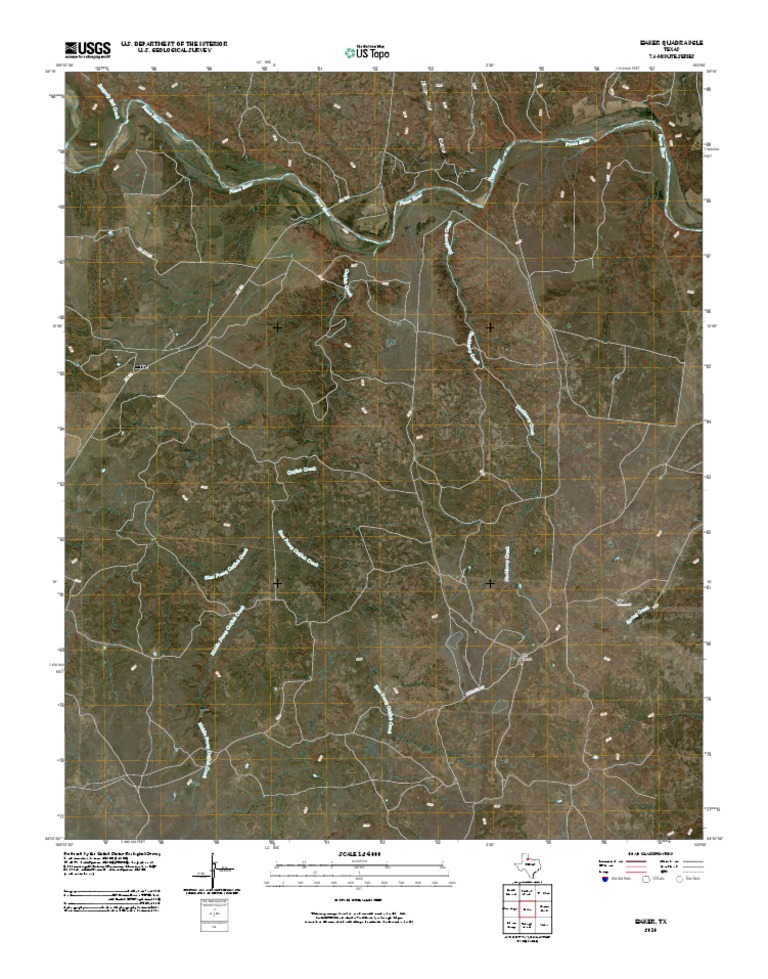 Topographic Map of Baker | PDF | United States Geological Survey ...