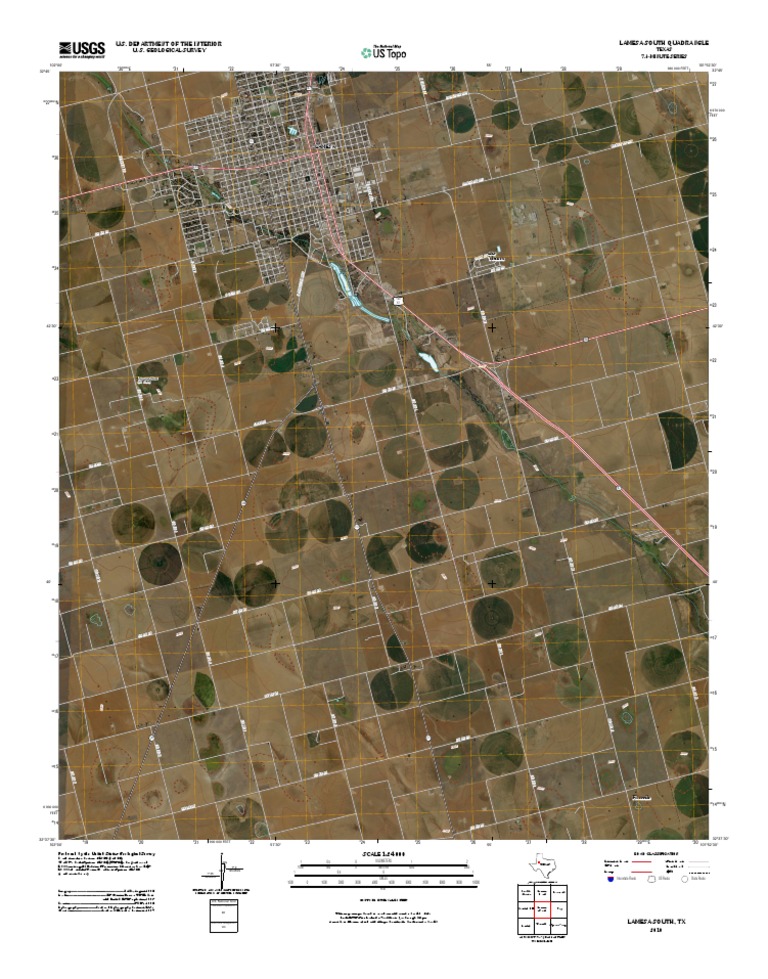 Topographic Map of Lamesa South | PDF | United States Geological Survey ...