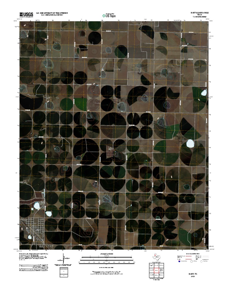 Topographic Map of Hart | PDF | United States Geological Survey | Geomatics