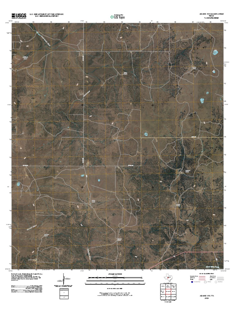 Topographic Map of Adams NW | PDF